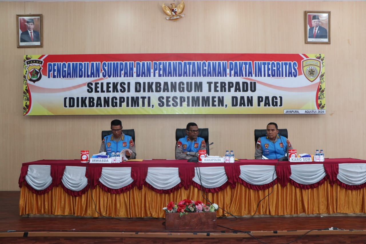 Wakapolda Papua Ikuti Pakta Integritas Seleksi Sespimti, Sespimmen dan ...