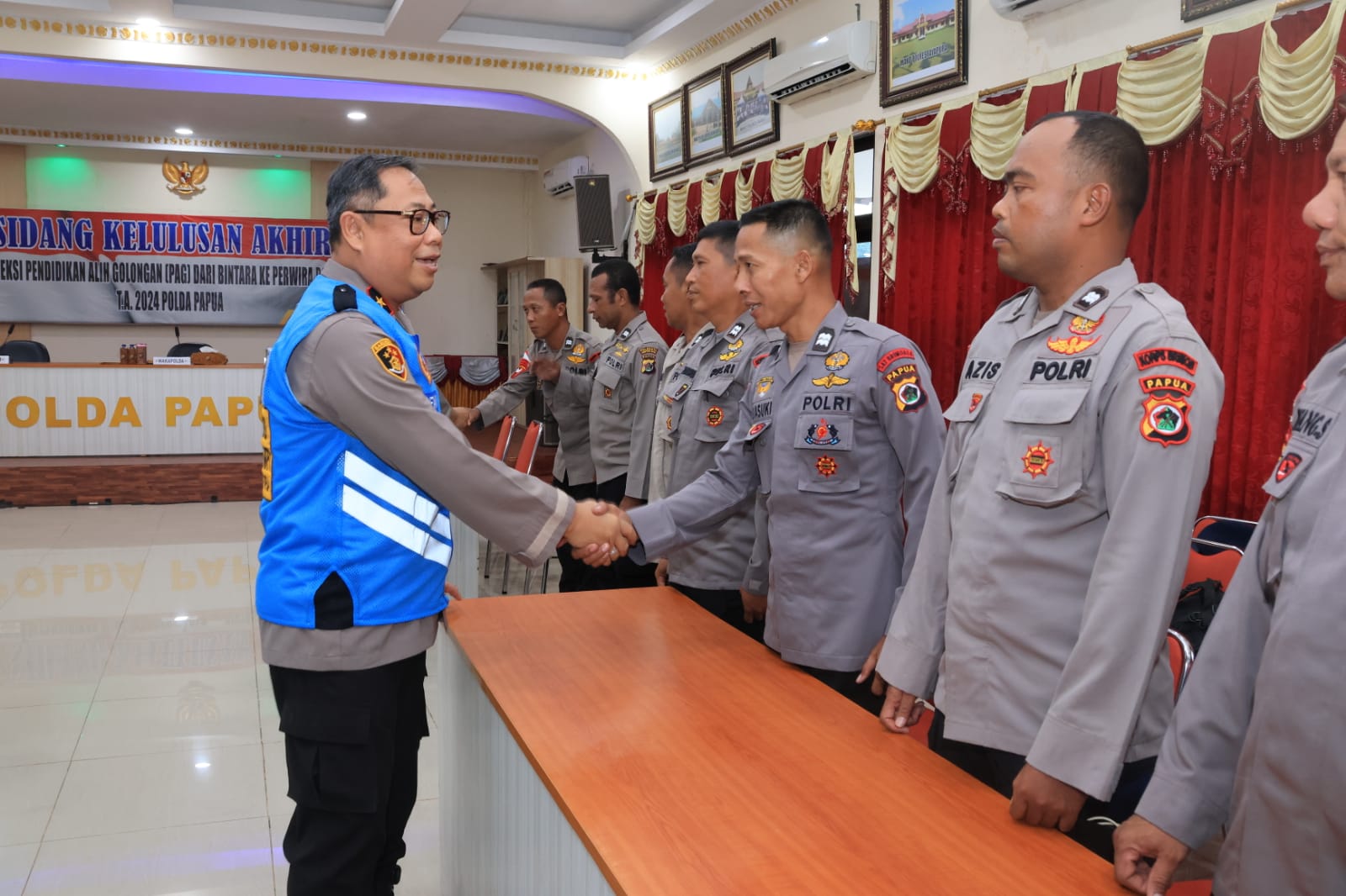 Wakapolda Papua Pimpin Sidang Kelulusan Seleksi PAG Tahun Anggaran 2024 - Tribatanews POLDA Papua