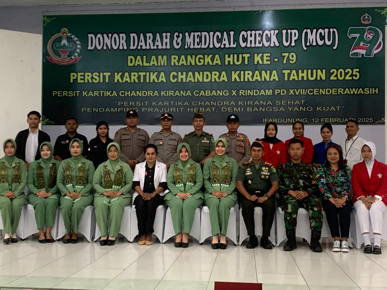 POLRES JAYAPURA IKUTI GIAT DONOR DARAH HUT KE-79 PERSIT KARTIKA CHANDRA KIRANA - Tribatanews ...